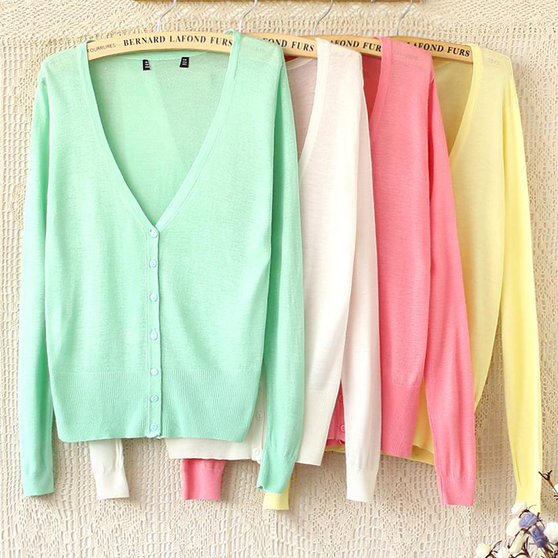 Colorful Soft Long Thin Sweater For Girls on Luulla